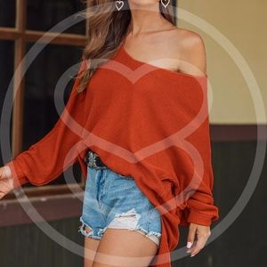 Sweaters | Shawna Off Shoulder Knit Sweater | Poshmark